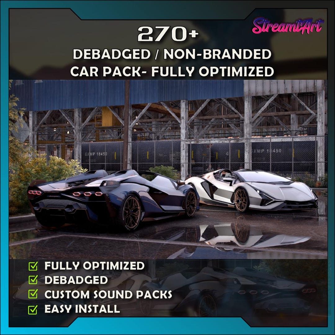 Pack#01l Fivem L 270+ Car Pack | Debadged | Unbranded | Mod | High ...