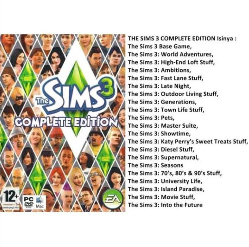 The Sims 3 Complete Collection Complete Expansion Pack Digital Download ...