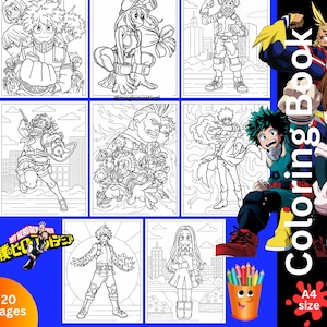 deku colouring pictures