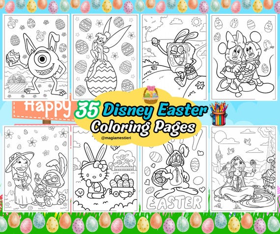 Mickey Mouse Easter Coloring Pages