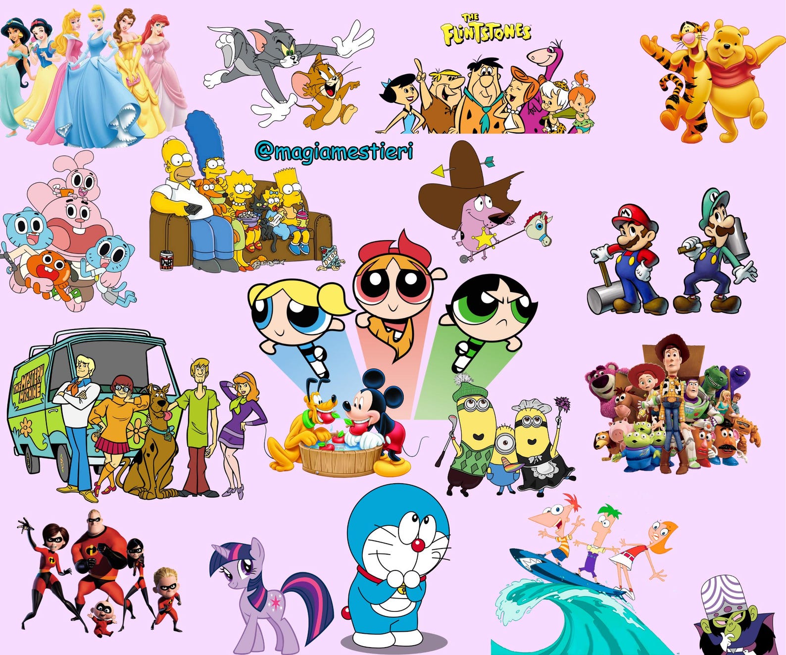 Cartoon Mix PNG Bundle, 630 PNG, Cartoon Png, Svg, Printable Art ...