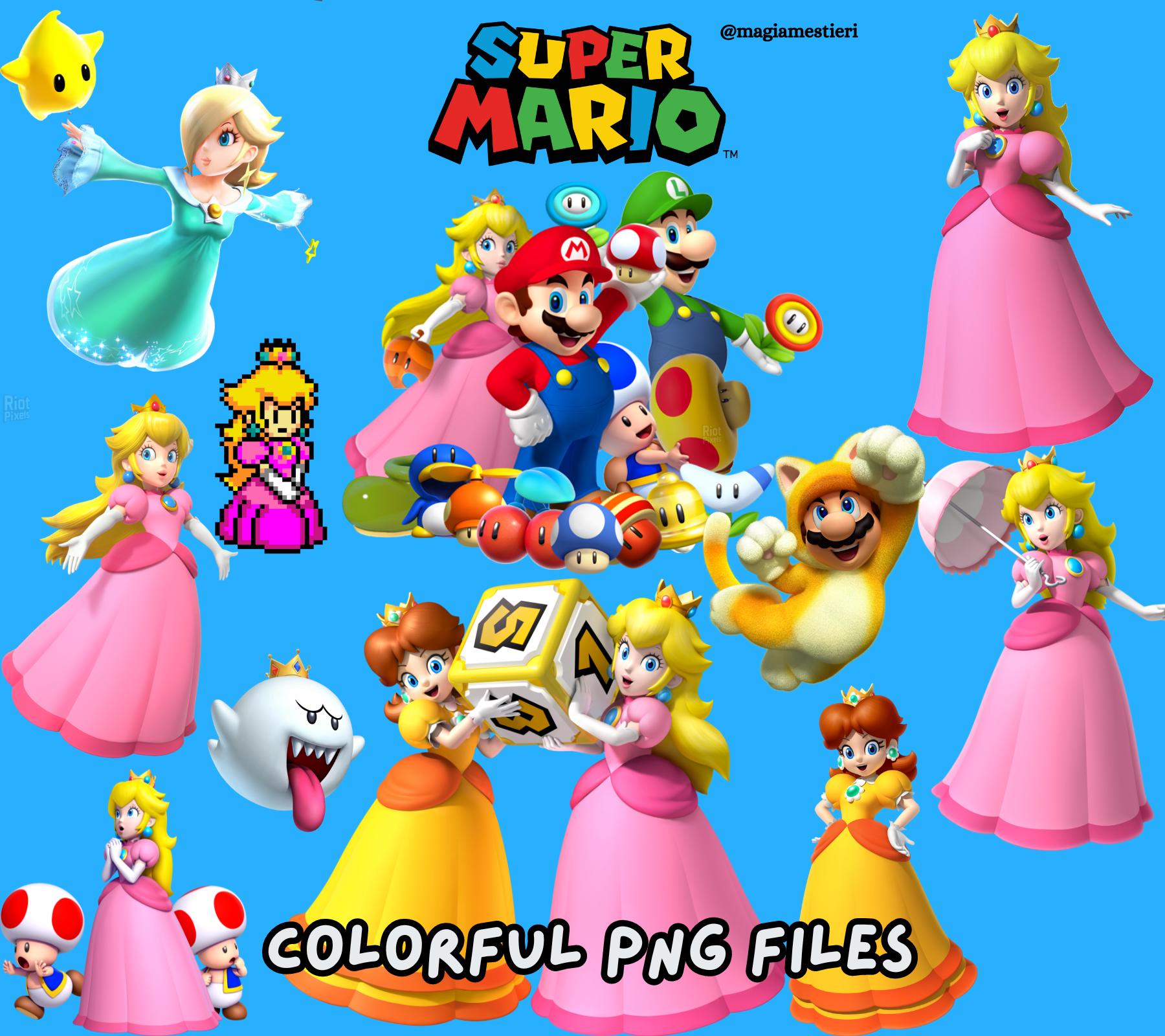 Super Mario PNG 110 Bundle, Digital Art, Mario PNG, Clipart Mario ...