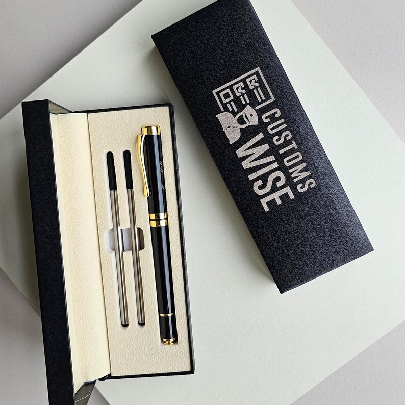 Custom Engraved Pen Gift Set | Personalised Graduation Present or ...