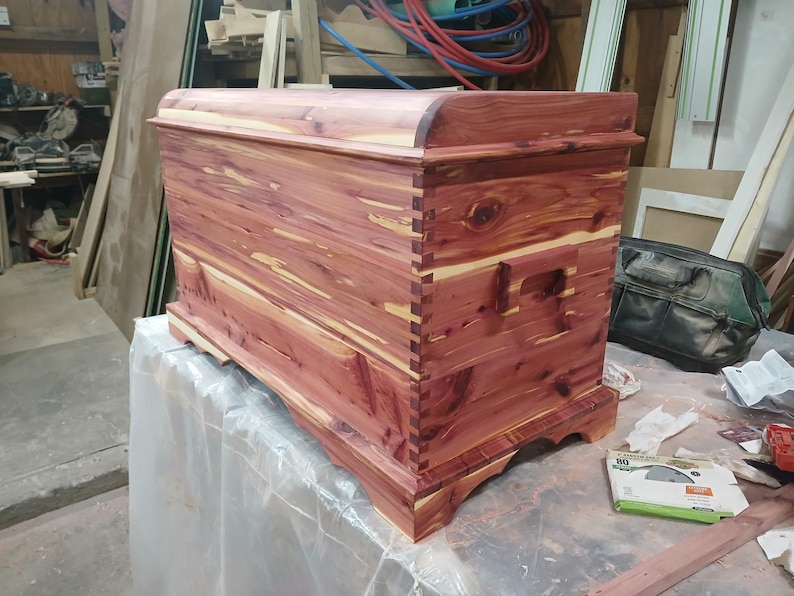 Dovetailed Cedar Waterfall Hope Chest Made to Order. - Etsy