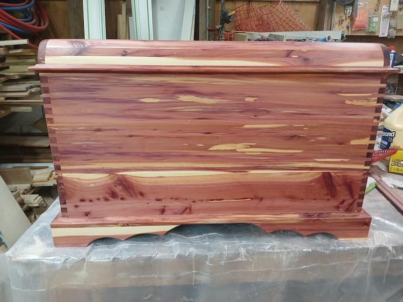 Dovetailed Cedar Waterfall Hope Chest Made to Order. - Etsy