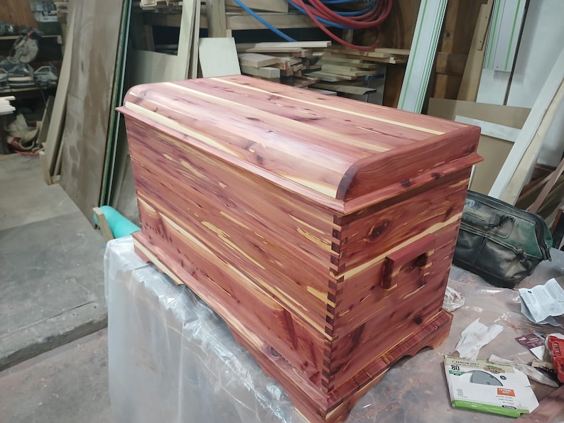 Dovetailed Cedar Waterfall Hope Chest Made to Order. - Etsy