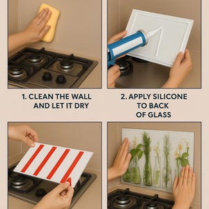 Dragonfly Daisy Tempered Glass Kitchen Backsplash - Etsy