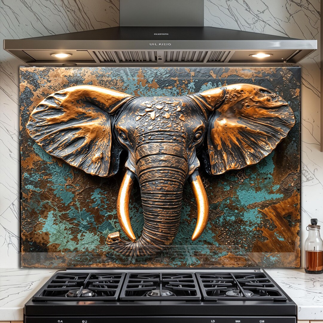 Tempered Glass Backsplash for Kitchen - Easy to Clean, Heat Resistant ...