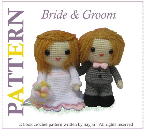 Wedding Bride and Groom Crochet Pattern Instant PDF Download - Etsy