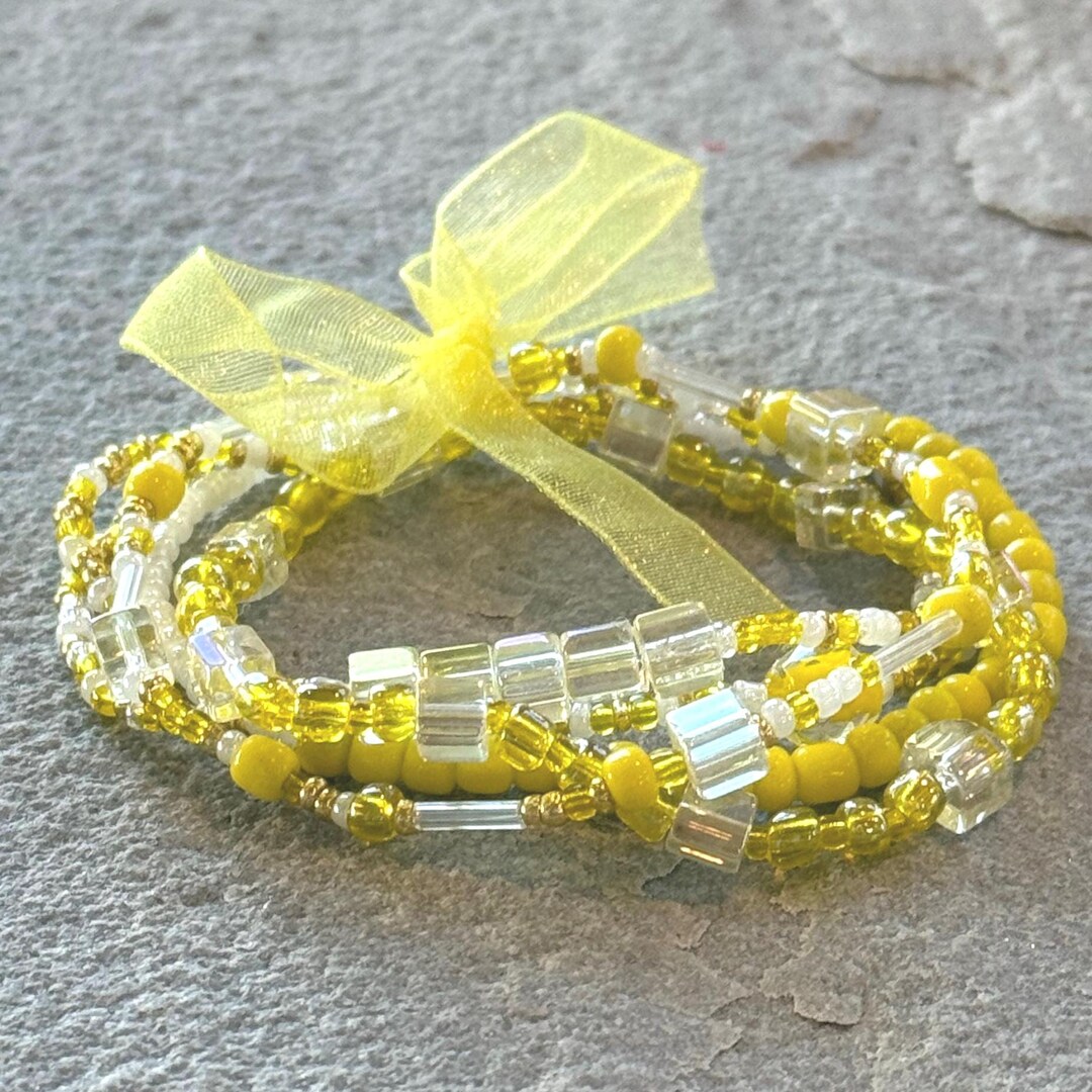 When Life Gives You Lemons Set of 5 Stackable, Stretch, Mixed Bead ...