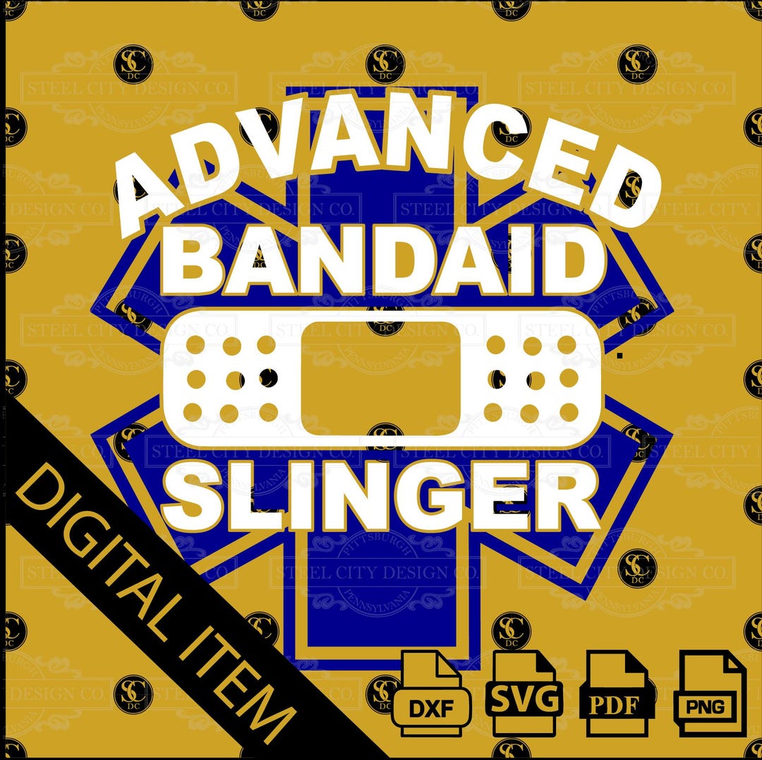 EMT Paramedic 'advanced Bandaid Slinger' Decal - First Responder Gift ...