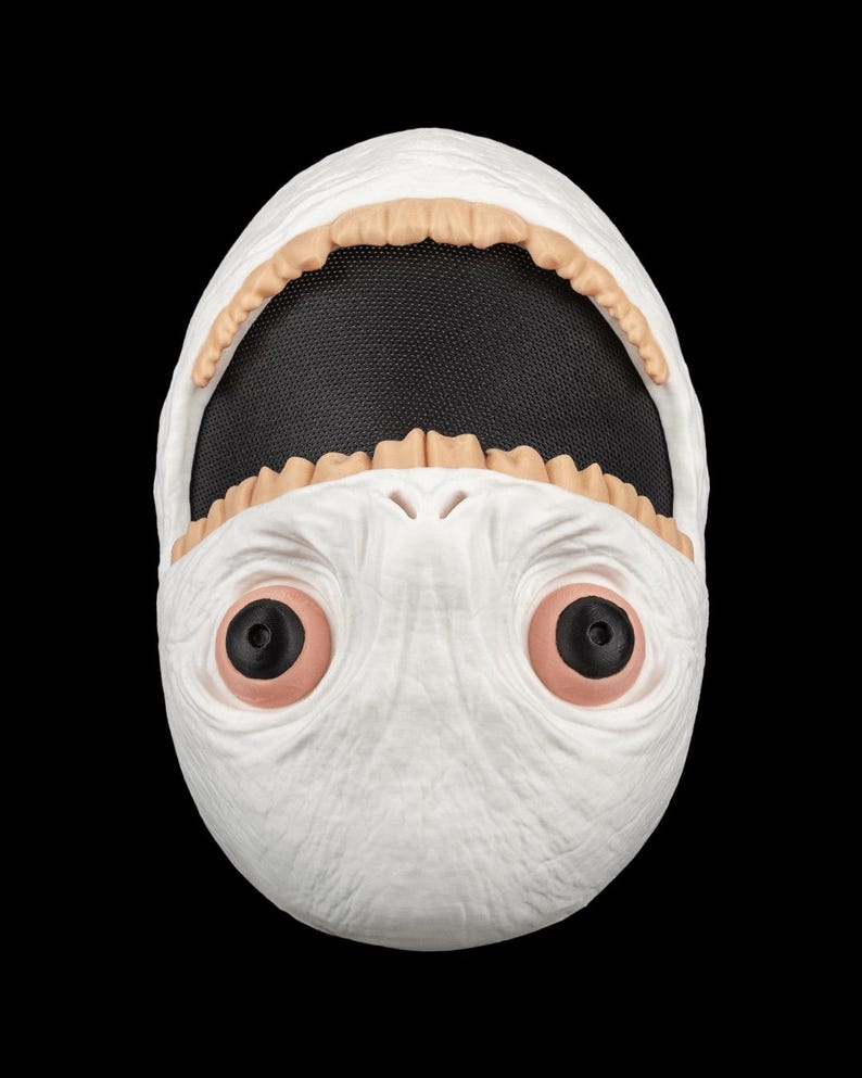 Inverted Grin Helmet Mask - Surreal Upside-down Horror Cosplay - Etsy