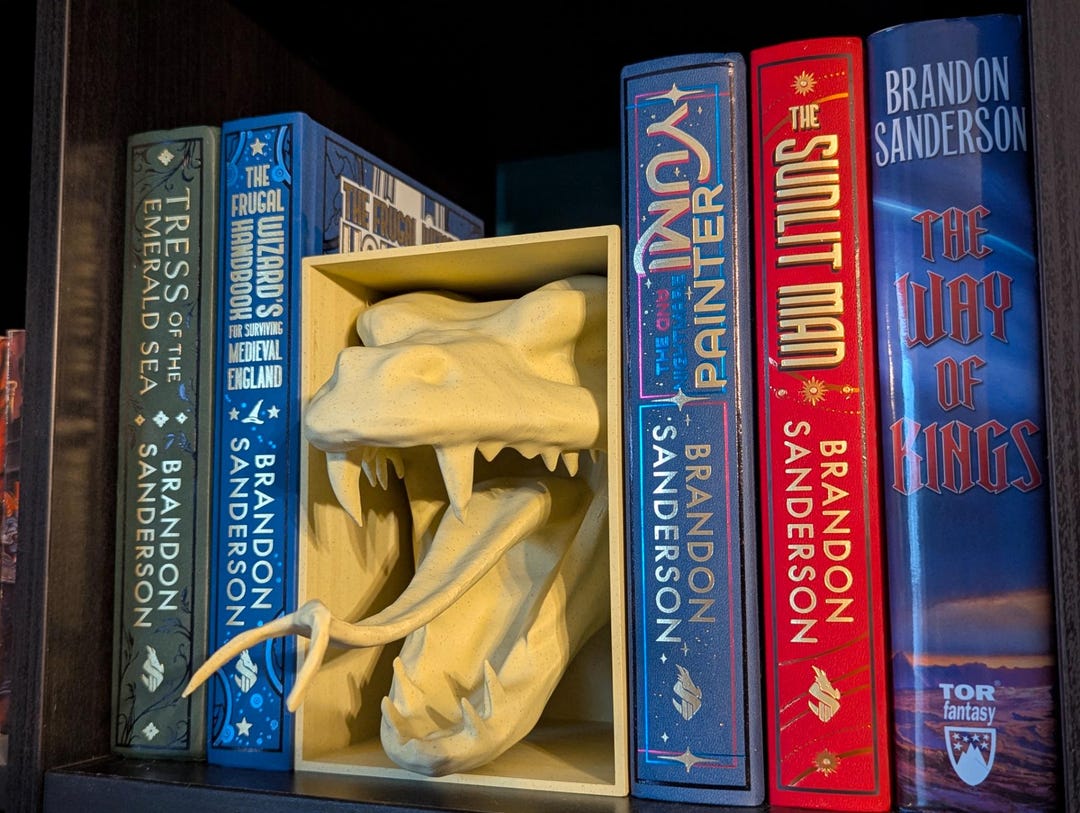 Basilisk Book Nook 3D Printed Magical Bookshelf Insert Mythical ...