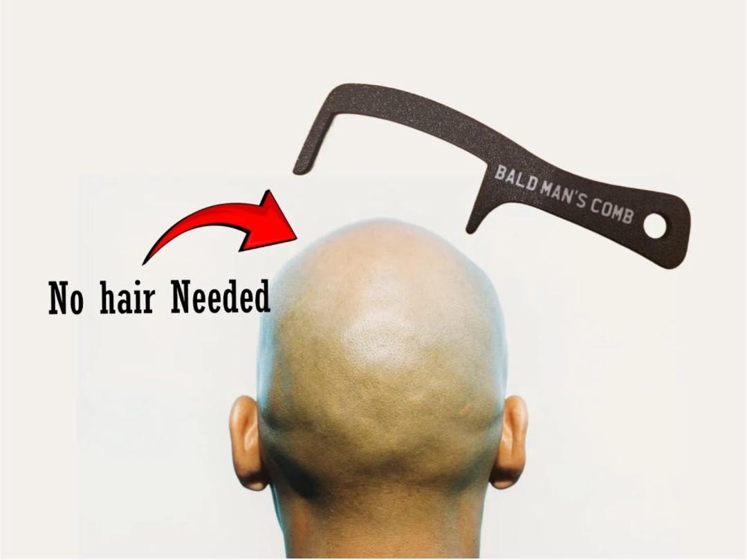 Bald Man's Comb Hilarious 3D Printed Gag Gift Fun Desk Accessory ...
