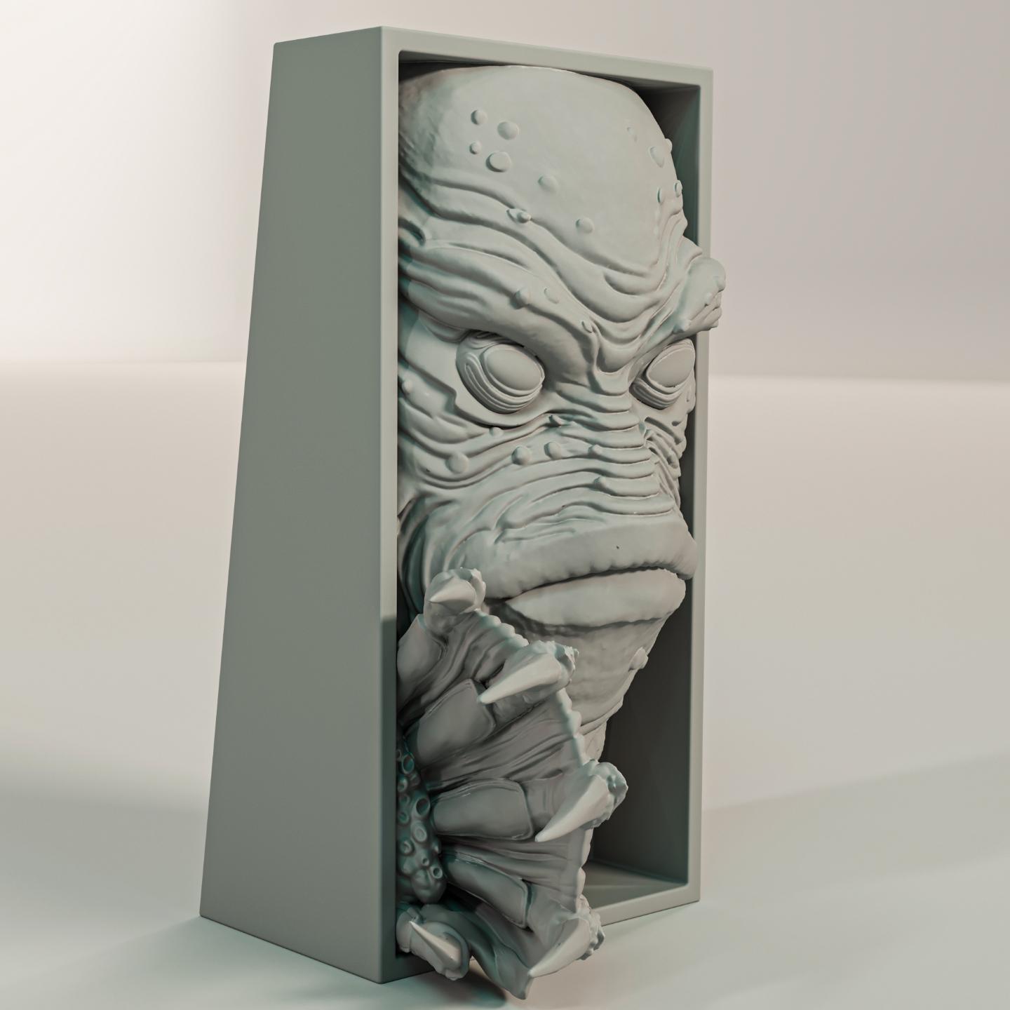 Creature From the Black Lagoon Book Nook and Wall Mount 3D Printed ...
