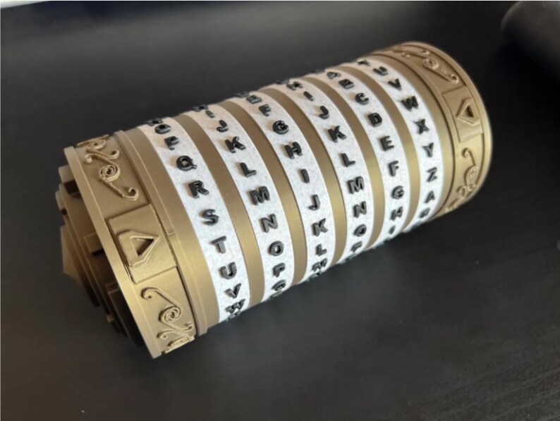 The Da Vinci Cryptex 3D Printed Puzzle Box Secret Code Lock for ...