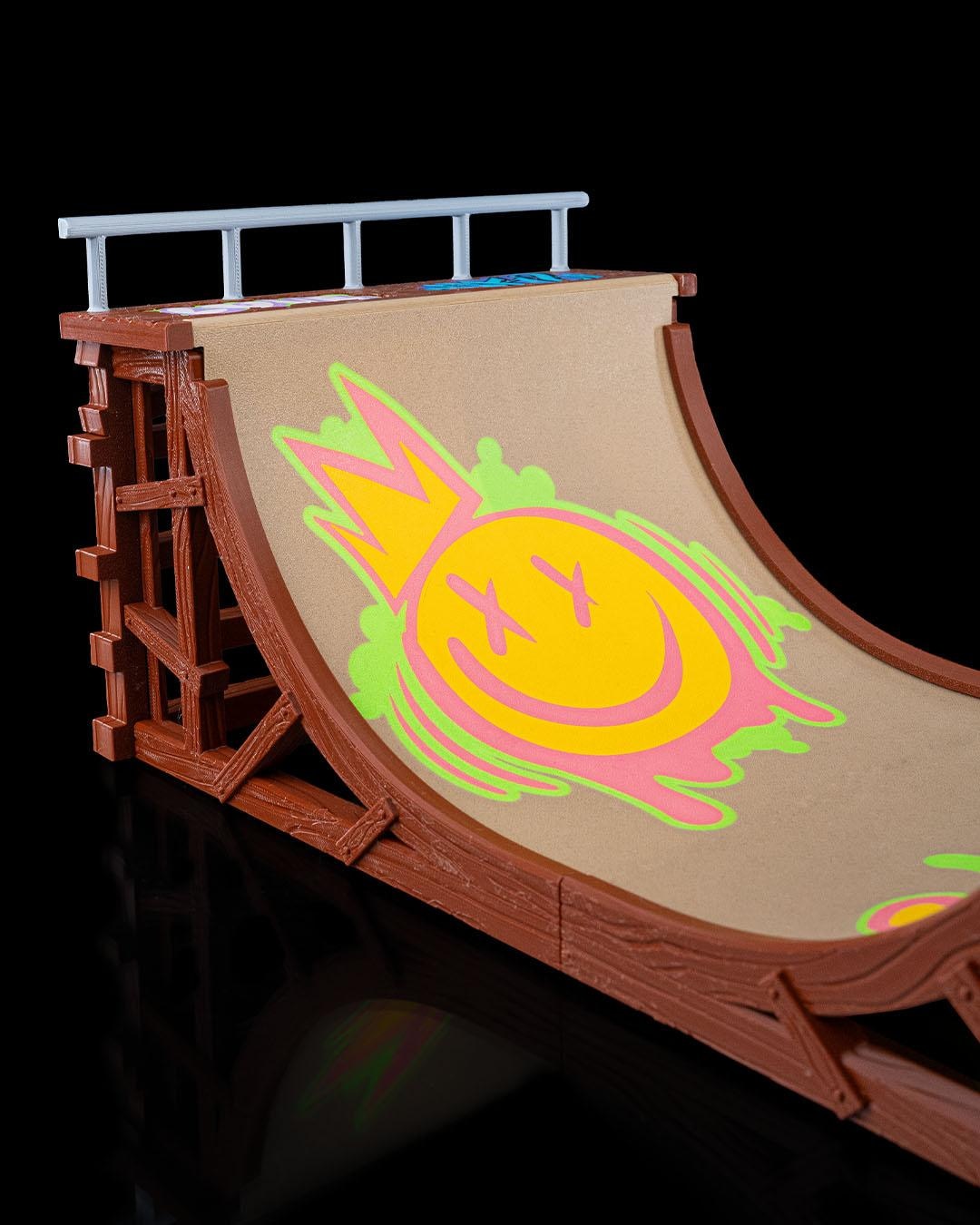 3D Printed Half-pipe Skate Obstacle | Customizable Miniature Skate Park ...
