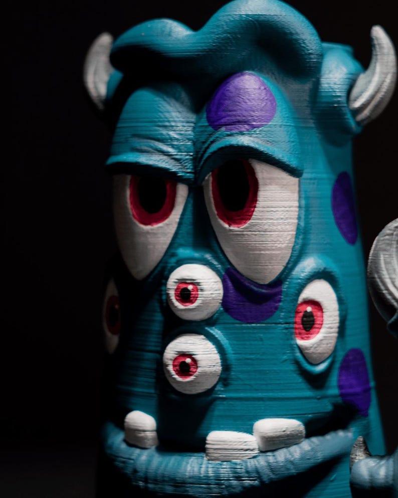 Creepy Cute Monster Planter, 3D Printed Succulent Pot, Goblincore ...