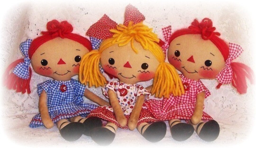Small Rag Doll Pattern, Cloth Doll Pattern, PDF Sewing Pattern ...