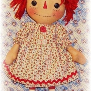 Raggedy Ann Doll PATTERN Instant Download PDF Rag Doll - Etsy