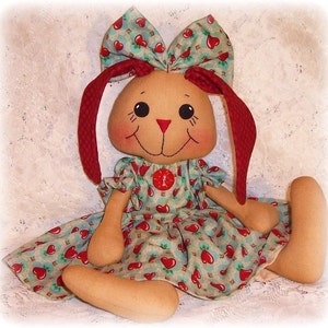 Bunny Rabbit PATTERN, PDF Pattern, Softie, Animal, Rag Doll Sewing ...