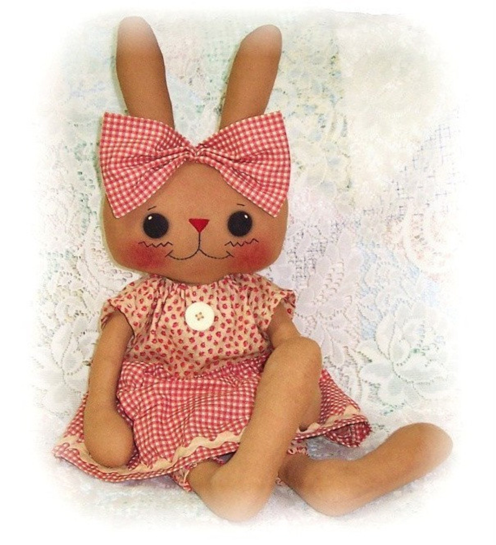 Bunny Rabbit PATTERN, PDF, Instant Download, Rag Doll, Softie, Soft Toy ...