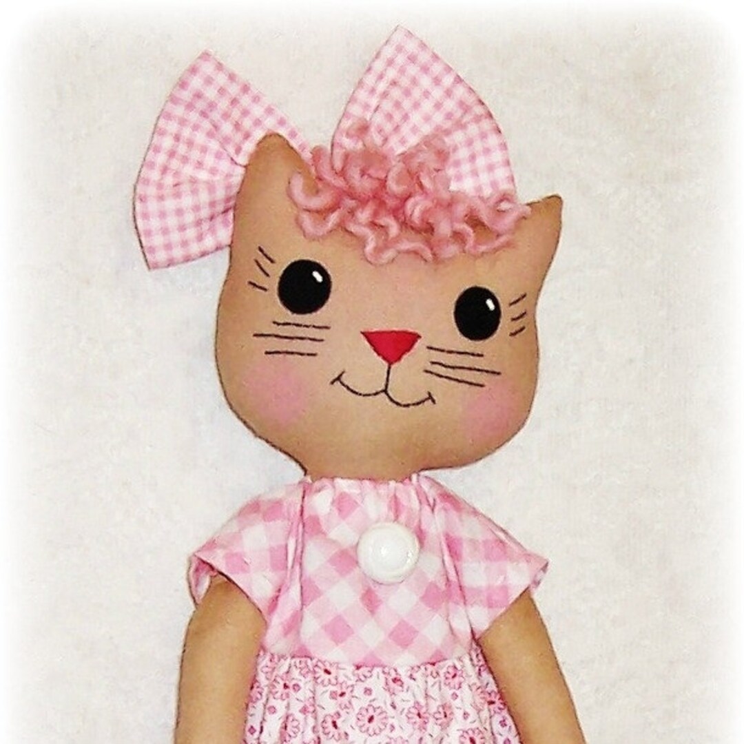 Kitty Cat Softie Pattern, PDF Sewing Pattern, Soft Doll, Stuffed Animal ...