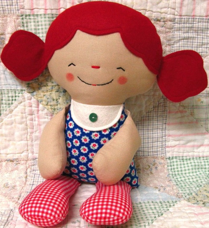 Rag Doll PATTERN, PDF Pattern, Cloth Doll, Softie, Soft Toy, Cookie ...