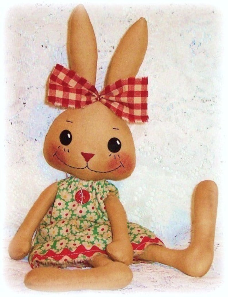 Bunny Rabbit PATTERN PDF Pattern SEWING Pattern Primitive - Etsy