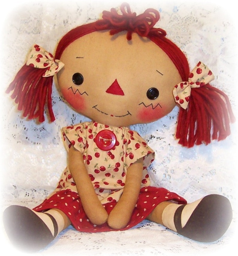 Primitive Doll Pattern Raggedy Ann Pattern Cloth Doll - Etsy