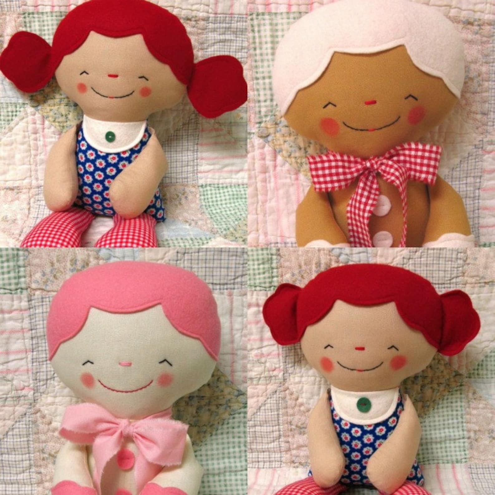 Rag Doll PATTERN, PDF Pattern, Cloth Doll, Softie, Soft Toy, Cookie ...