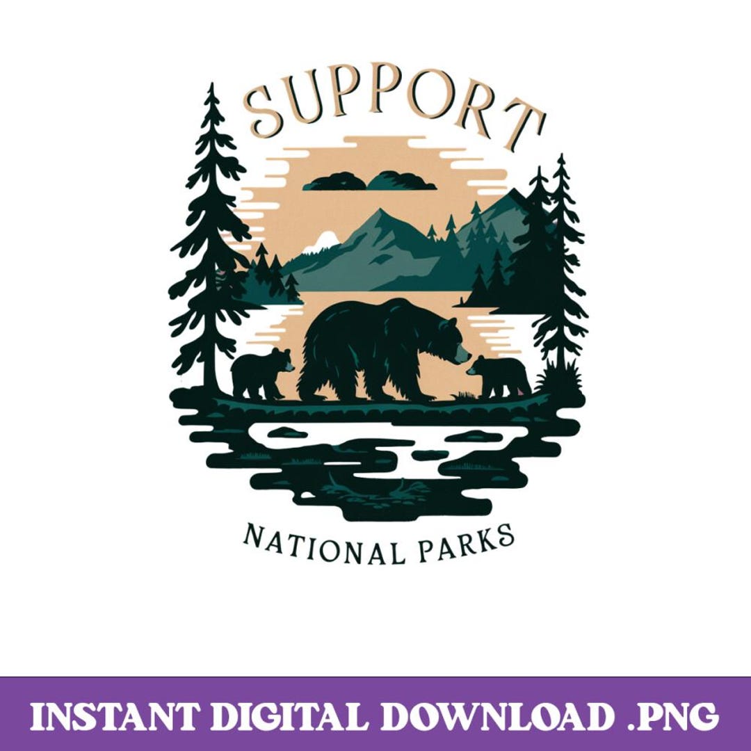 National Park Png, Png File, Support National, Digital File, Design ...