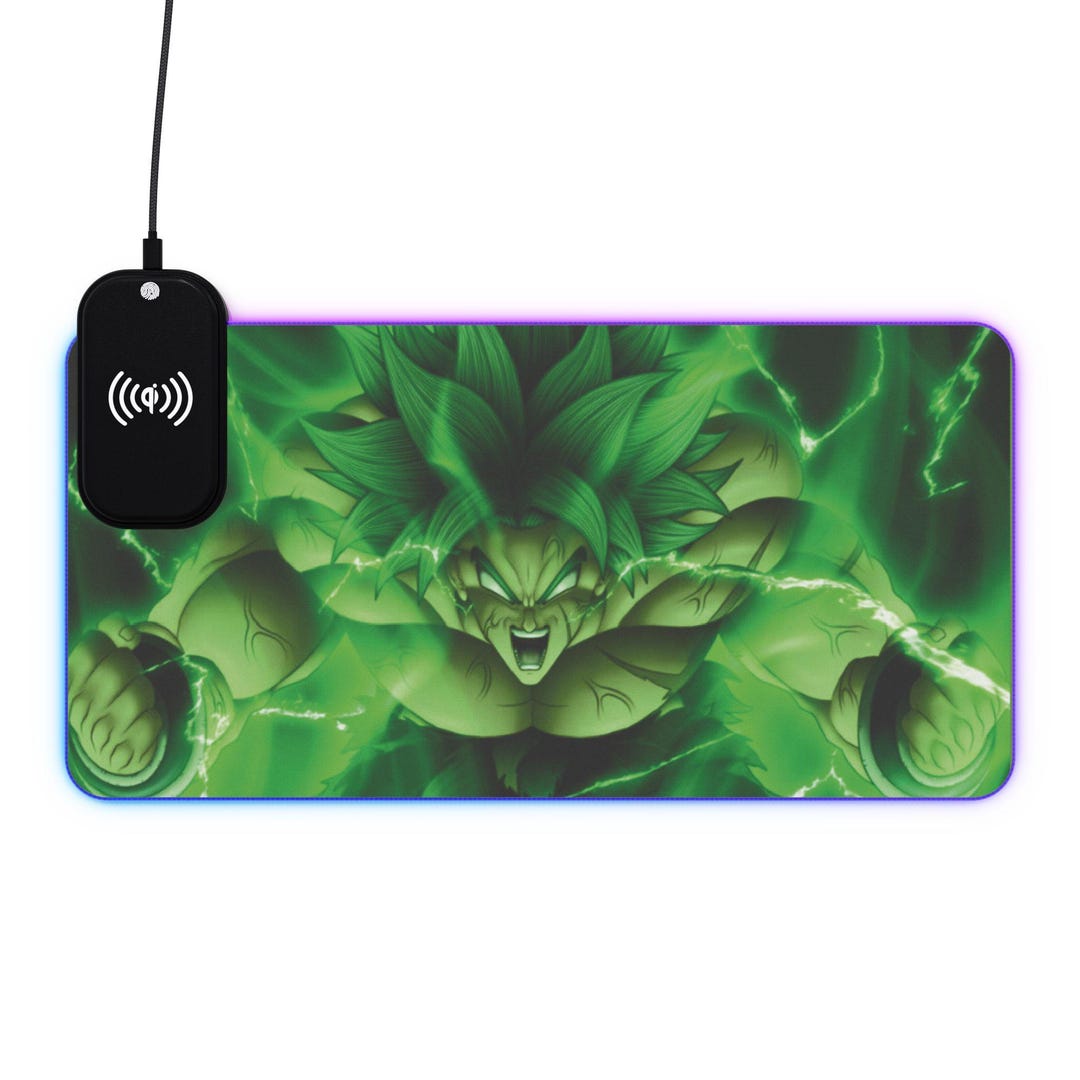 Mouse Pad, Broly Dragon Ball, Gaming Accessory, Wireless Charger, Desk ...