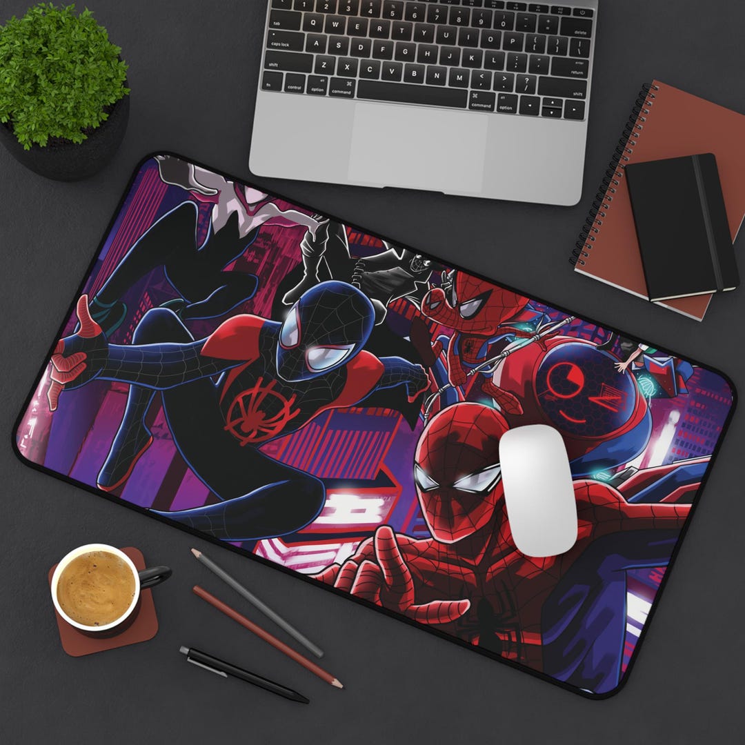 Desk Mat Spiderman Design, Marvel Movie Fan Gift, Large Gaming Mouse ...