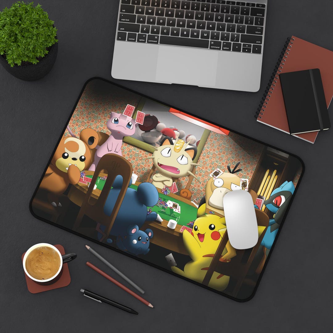 Pokemon Desk Mat, Gaming Mouse Pad, Table Protector, Keyboard Pad ...
