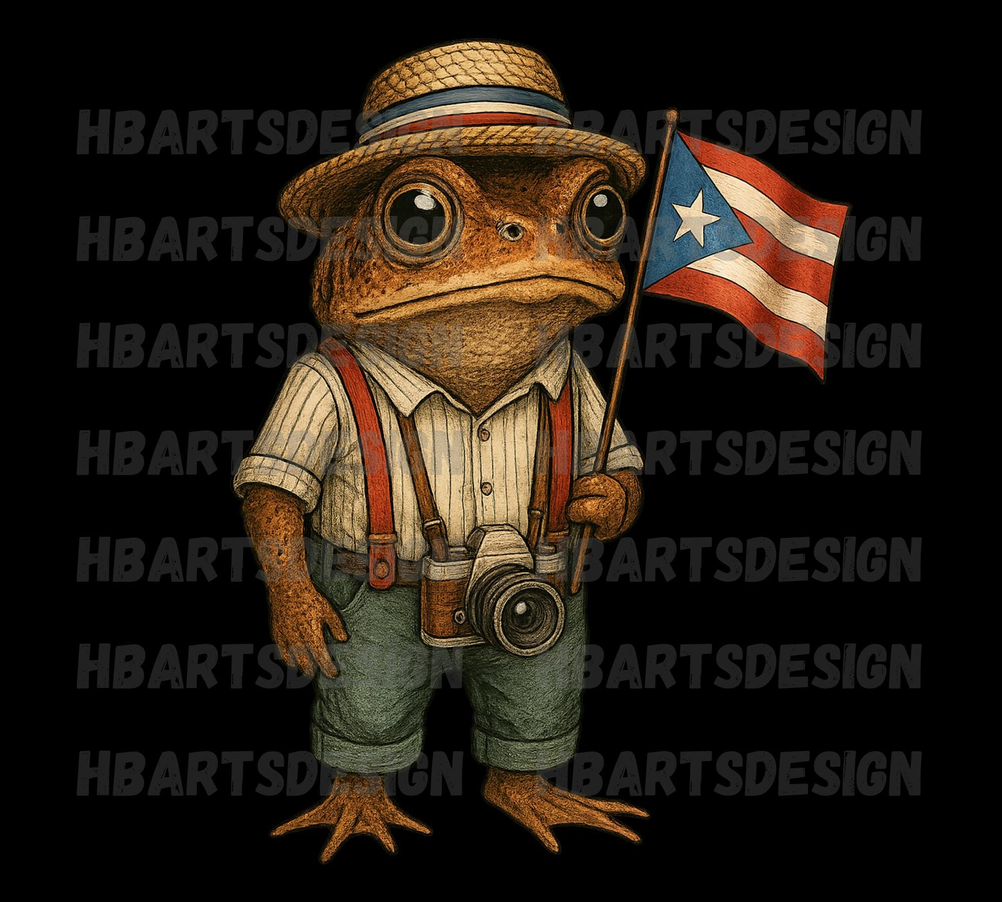 Coqui Frog Puerto Rico PNG: Boricua Pride Digital Art (digital Download ...