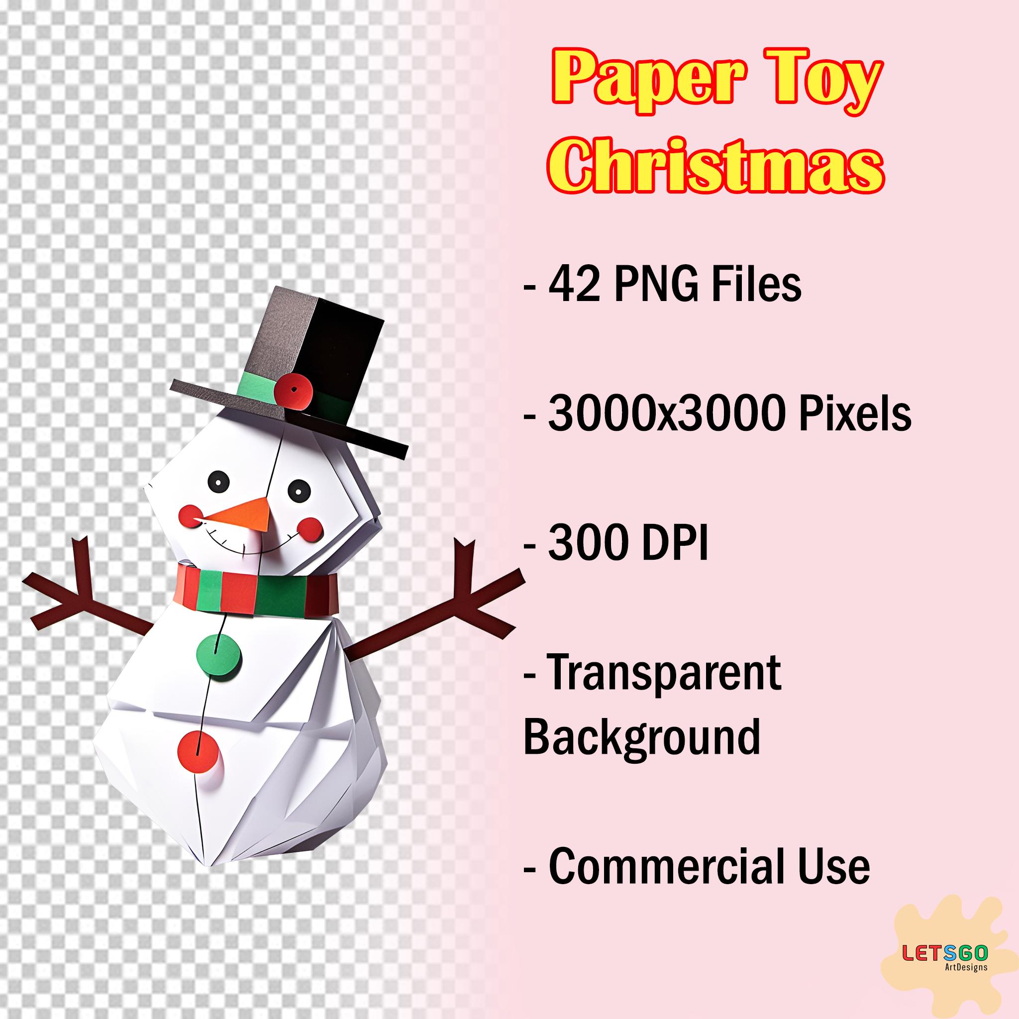 Paper Toy Christmas Clipart, Cute Christmas Clipart, Cute Santa Clipart ...