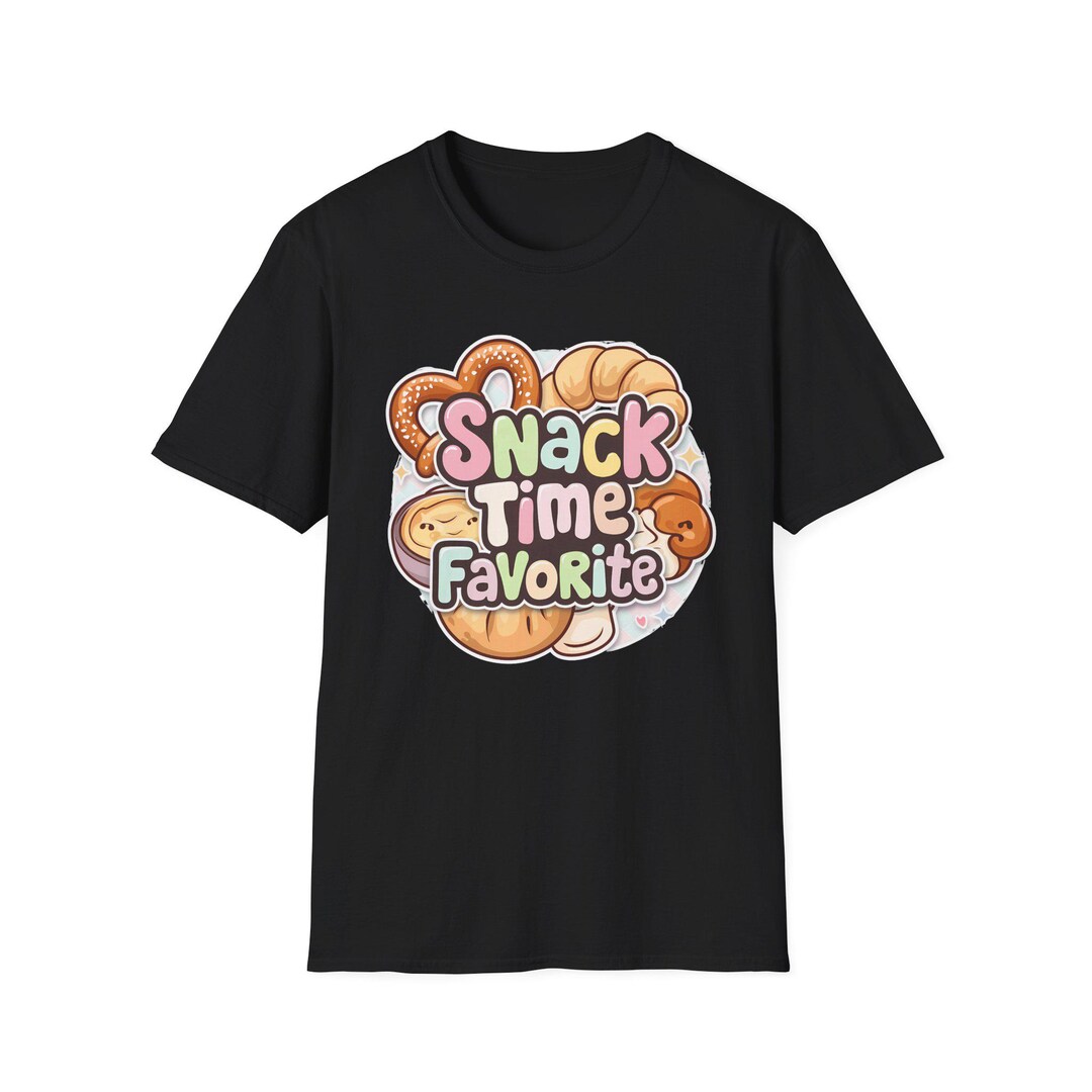 Hilarious T-shirt Designs Snack Time Fun Foodie Tee, Cute Dessert Shirt ...
