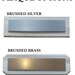 PORTABLE STALL PLATES | Portable Brushed Brass Equine Stall Plates ...