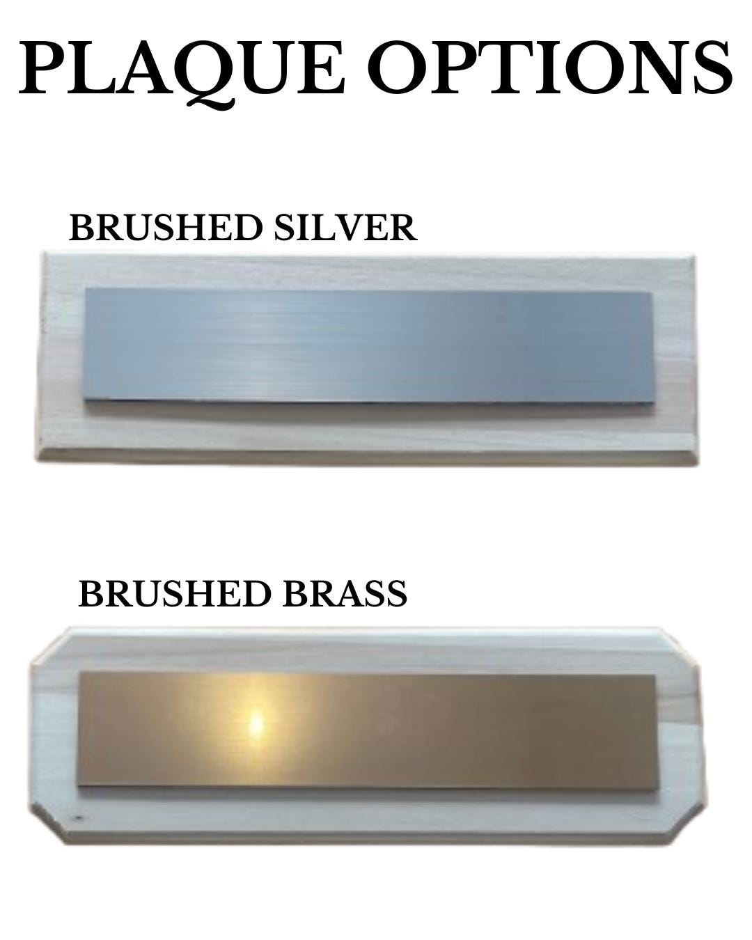 PORTABLE STALL PLATES | Portable Brushed Brass Equine Stall Plates ...