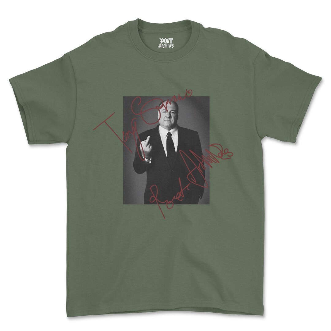 Tony Soprano T-shirt James Gandolfini the Sopranos Original Design ...