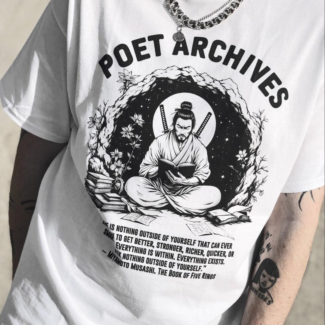 Miyamoto Musashi T-shirt the Book of Five Rings Quote, Shogun Samurai ...