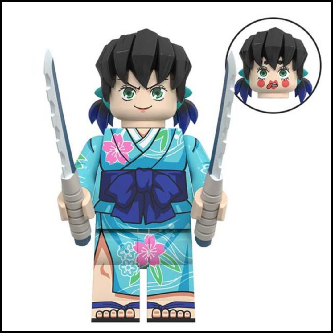 Inosuke Geisha Custom Art Building Block Minifigures Demon Slayer - Etsy