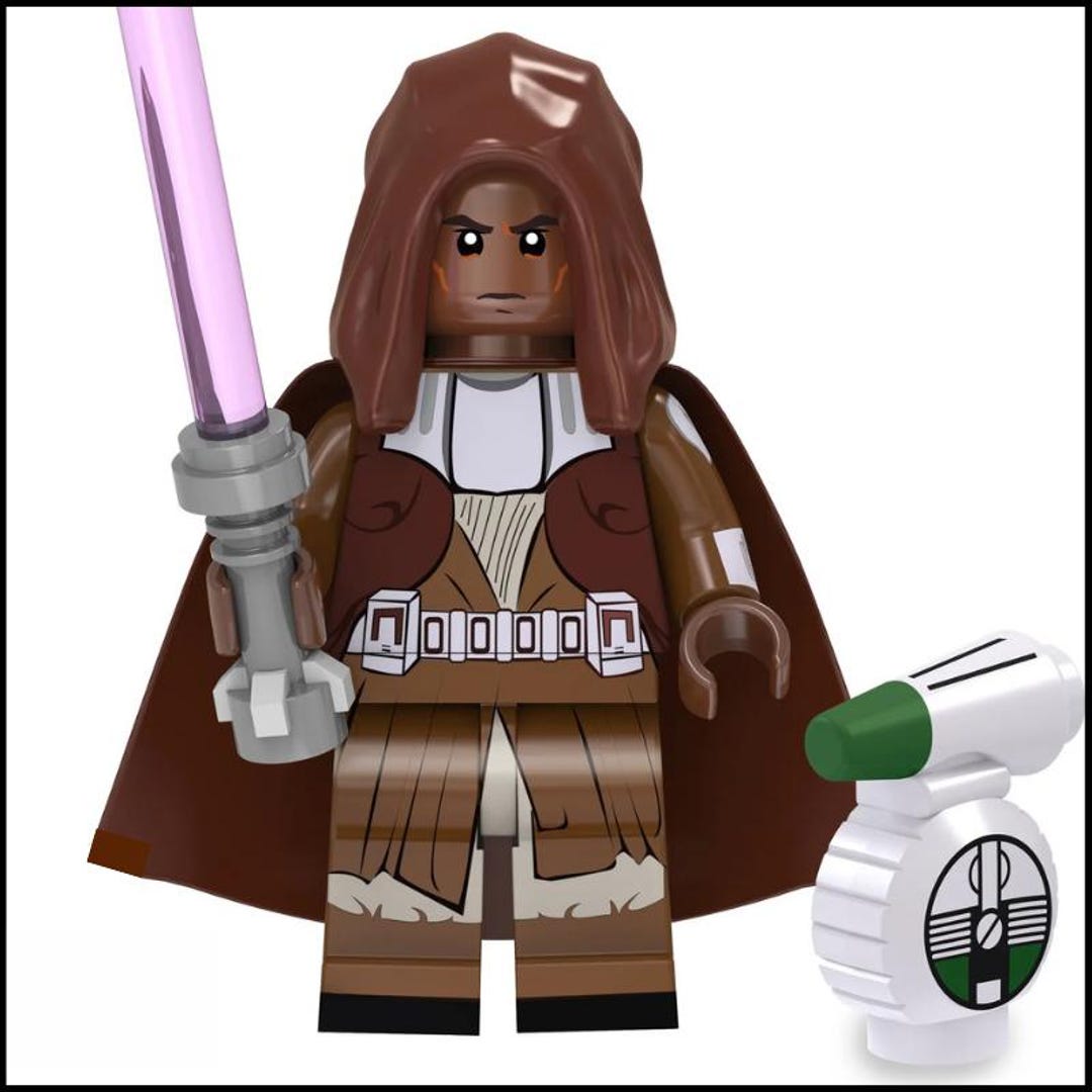 Mace Windu Custom Art Building Block Minifigures Star Wars Mandalorian ...