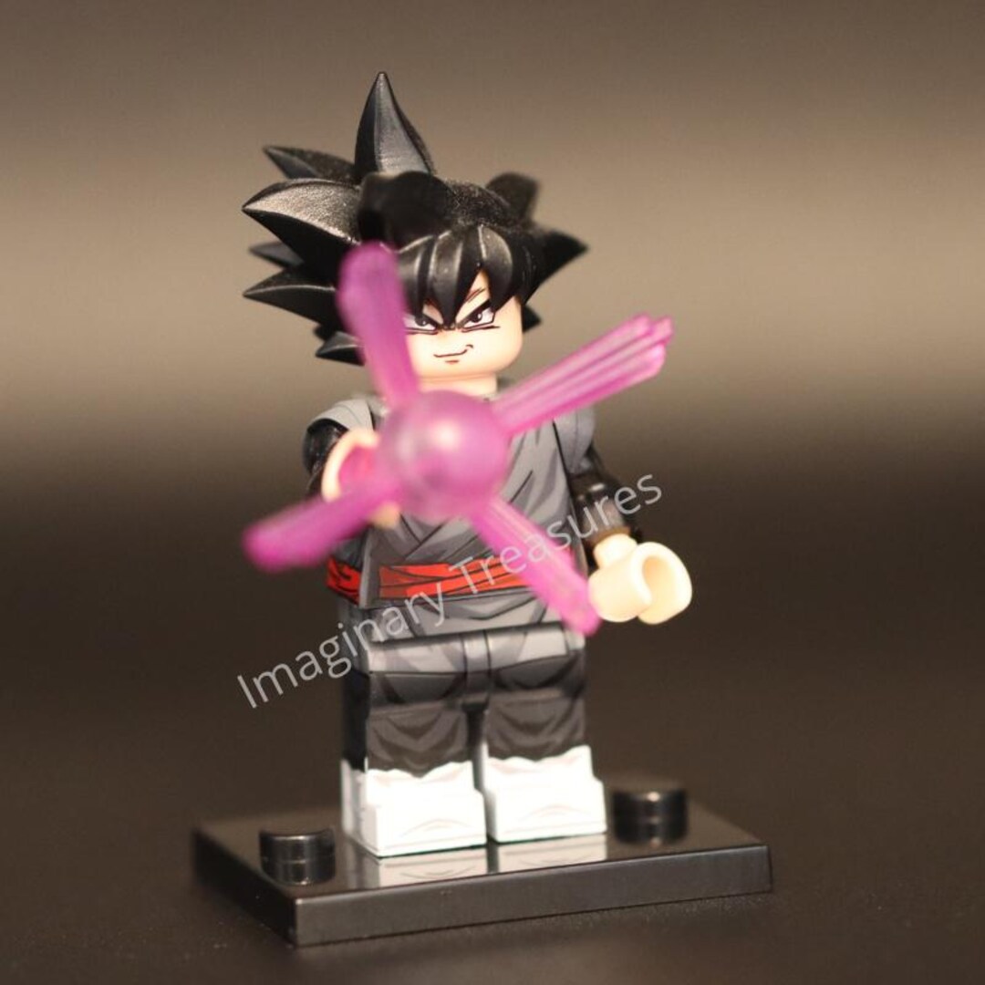 Black Goku - Custom Art Brick Figure MOC - Dragon Ball Z - - Etsy