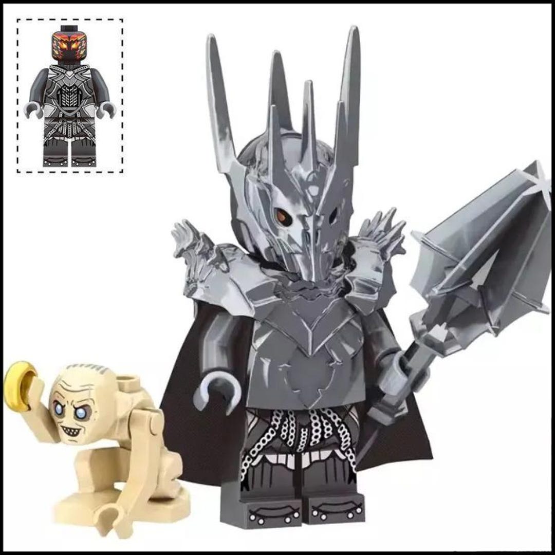 Sauron 2 Custom Art Building Block Minifigurines the Lord of the Rings ...