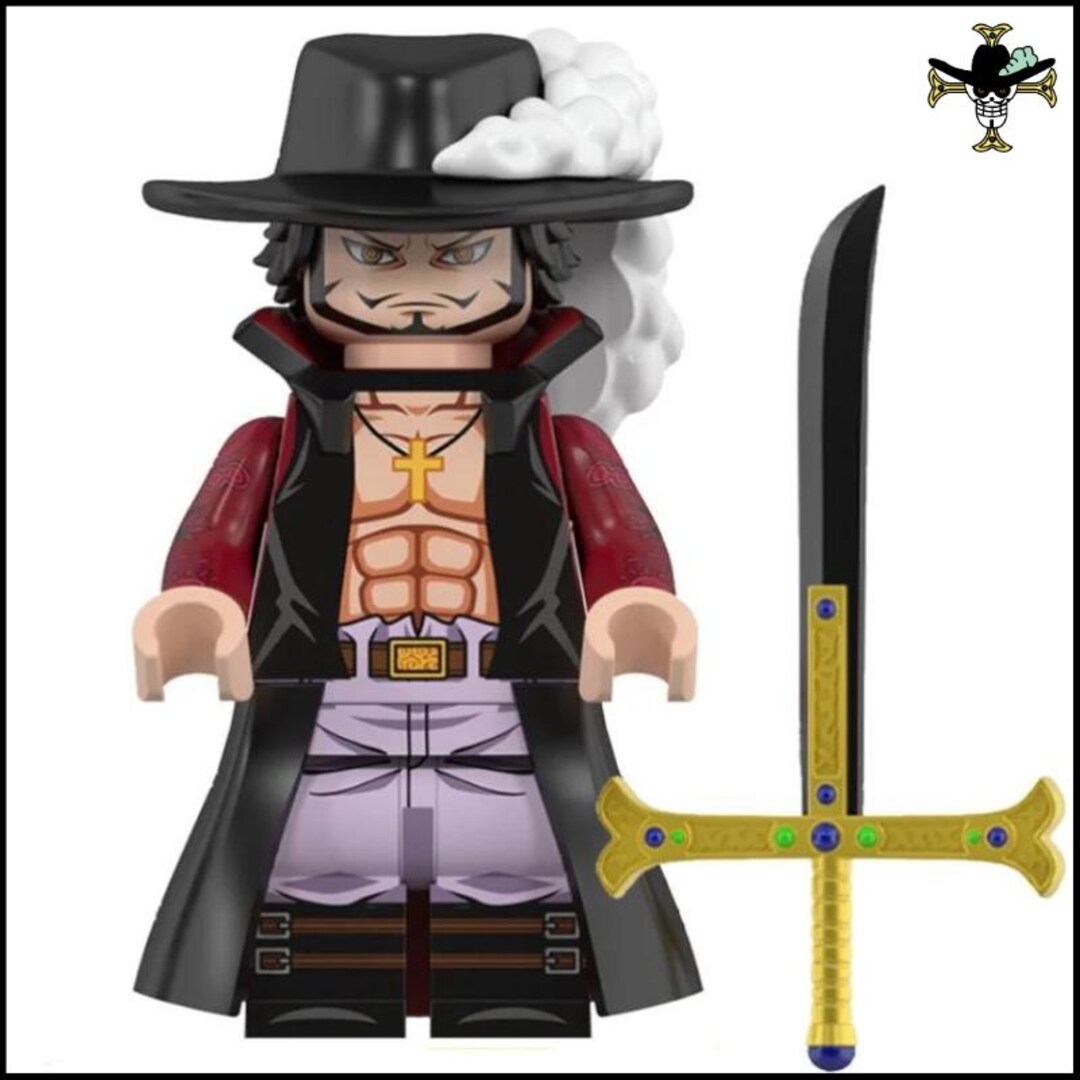 Mihawk Custom Art Building Block Figures MOC One Piece - Etsy