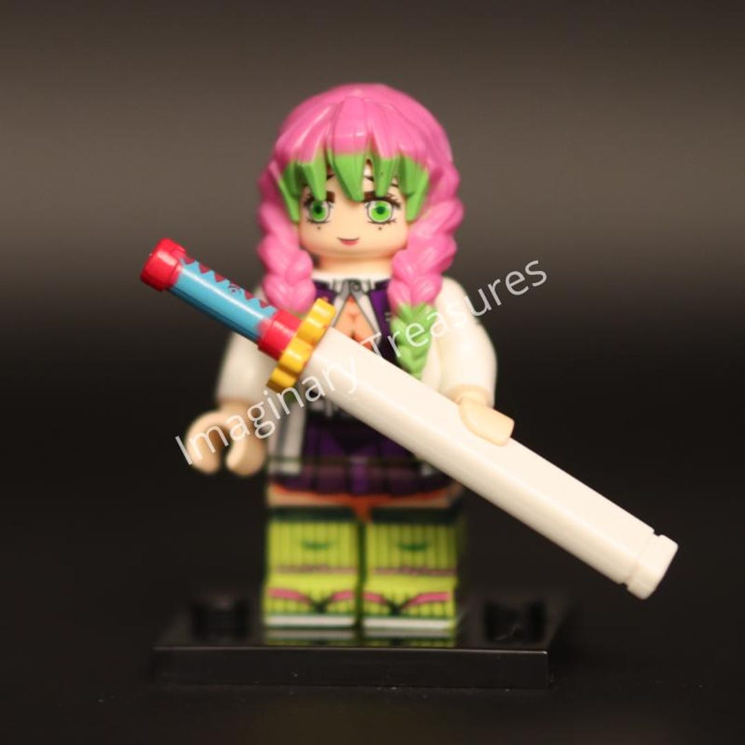 Mitsuri Kanroji - Custom Art Brick Figure MOC - Demon Slayer - - Etsy