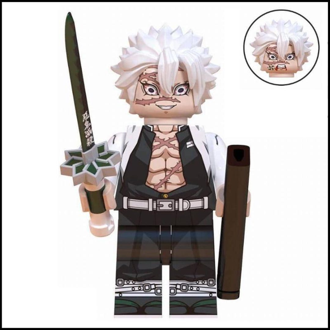Sanemi Shinazugawa Custom Art Building Block Minifigures Demon Slayer ...
