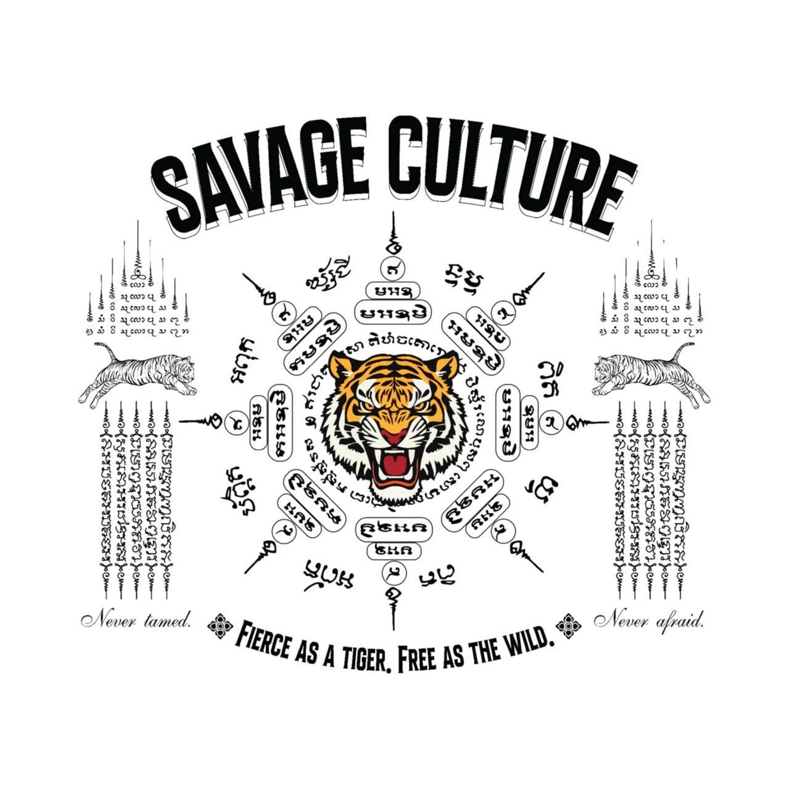 Sak Yant Tiger Tattoo Design: Thai Yantra Art, Spiritual Protection ...